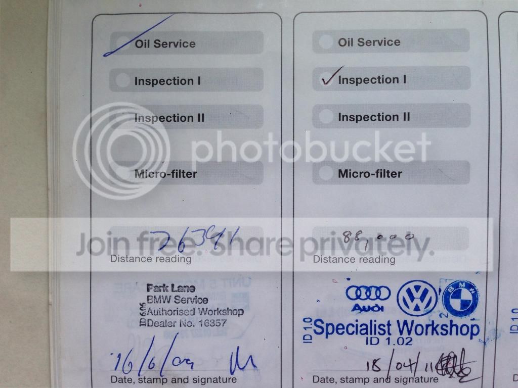 Service history stamp identification? | The M3cutters